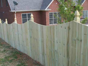 Windsor Privacy Natural Wood Fence - Bryant Fence