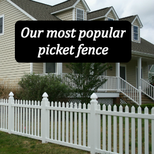 Traditional English Vinyl Picket - Bryant Fence
