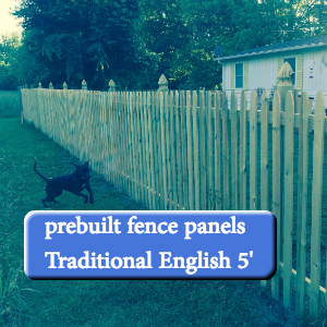 Traditional English Wood Picket 1 1 1 - Bryant Fence