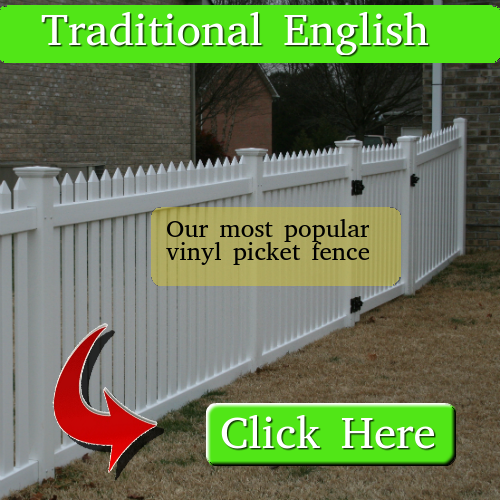 Traditional English picket Bryant Fence Company 1 - Bryant Fence