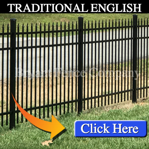 Traditional English Aluminuim Fencing Bryant Fence Company 1 - Bryant Fence